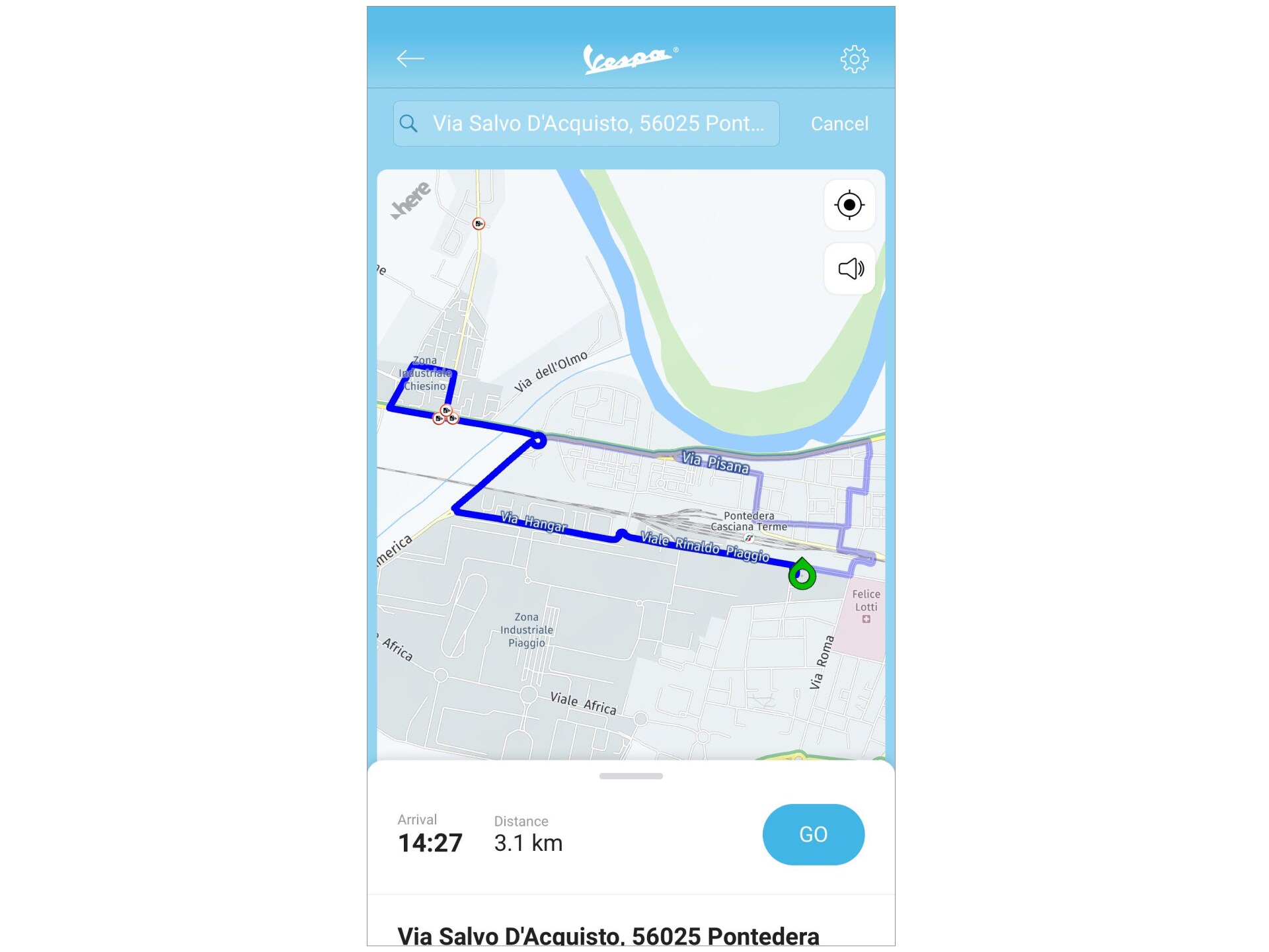 The VESPA Supertech model is provided of integrated navigation ...