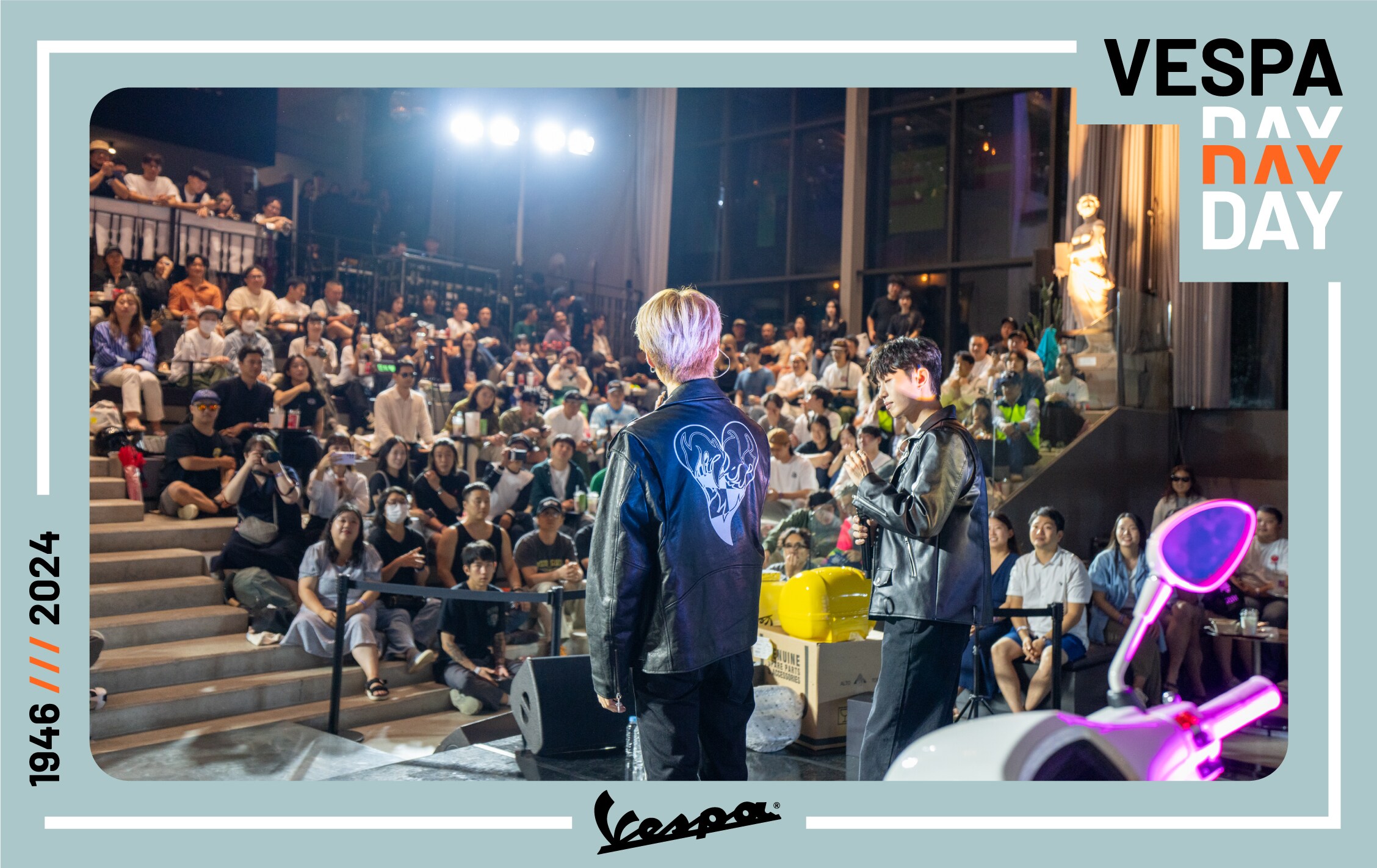 즐거운 순간을 포착하고 '#베스파데이'를 사용해 소중한 추억을 공유하세요."