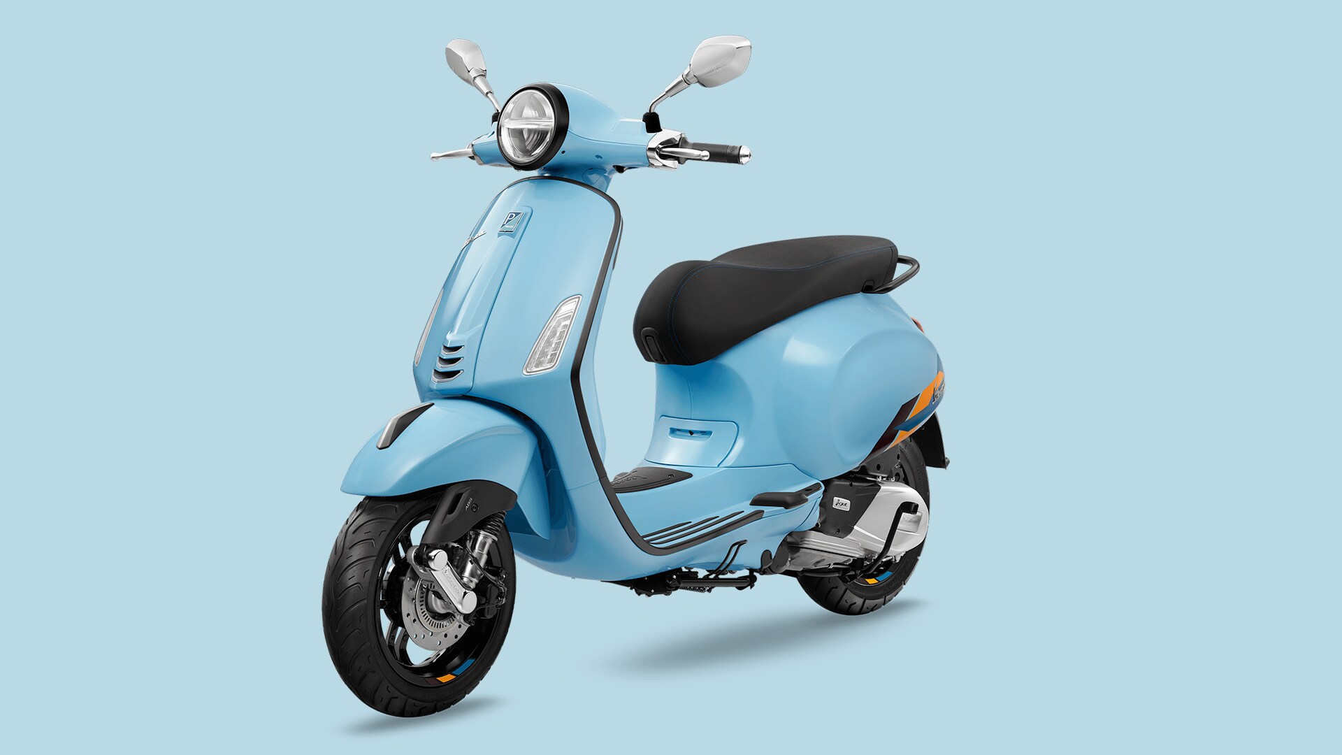Vespa Primavera: snappy, agile, with 12 inch wheel rims