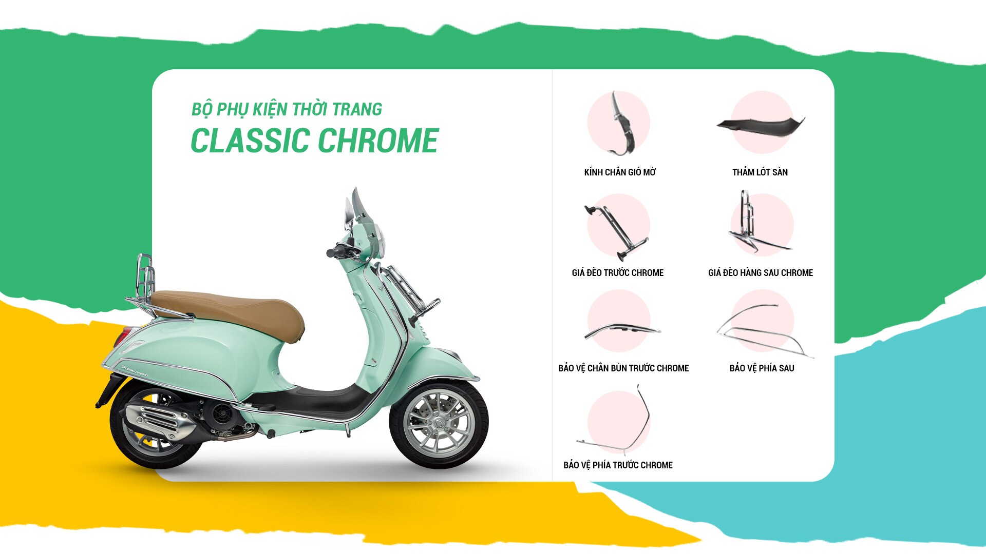 Vespa Primavera: snappy, agile, with 12 inch wheel rims