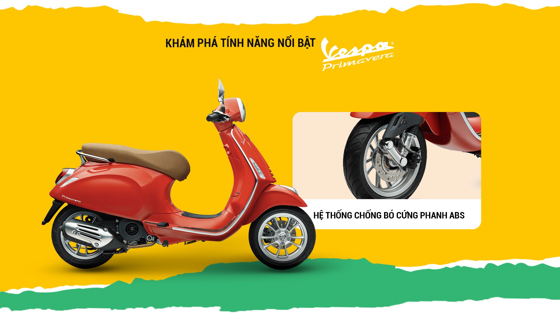 Vespa Primavera: snappy, agile, with 12 inch wheel rims